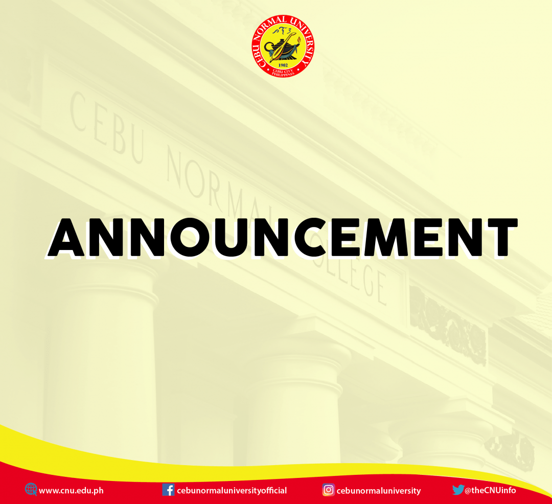 Admission | Cebu Normal University