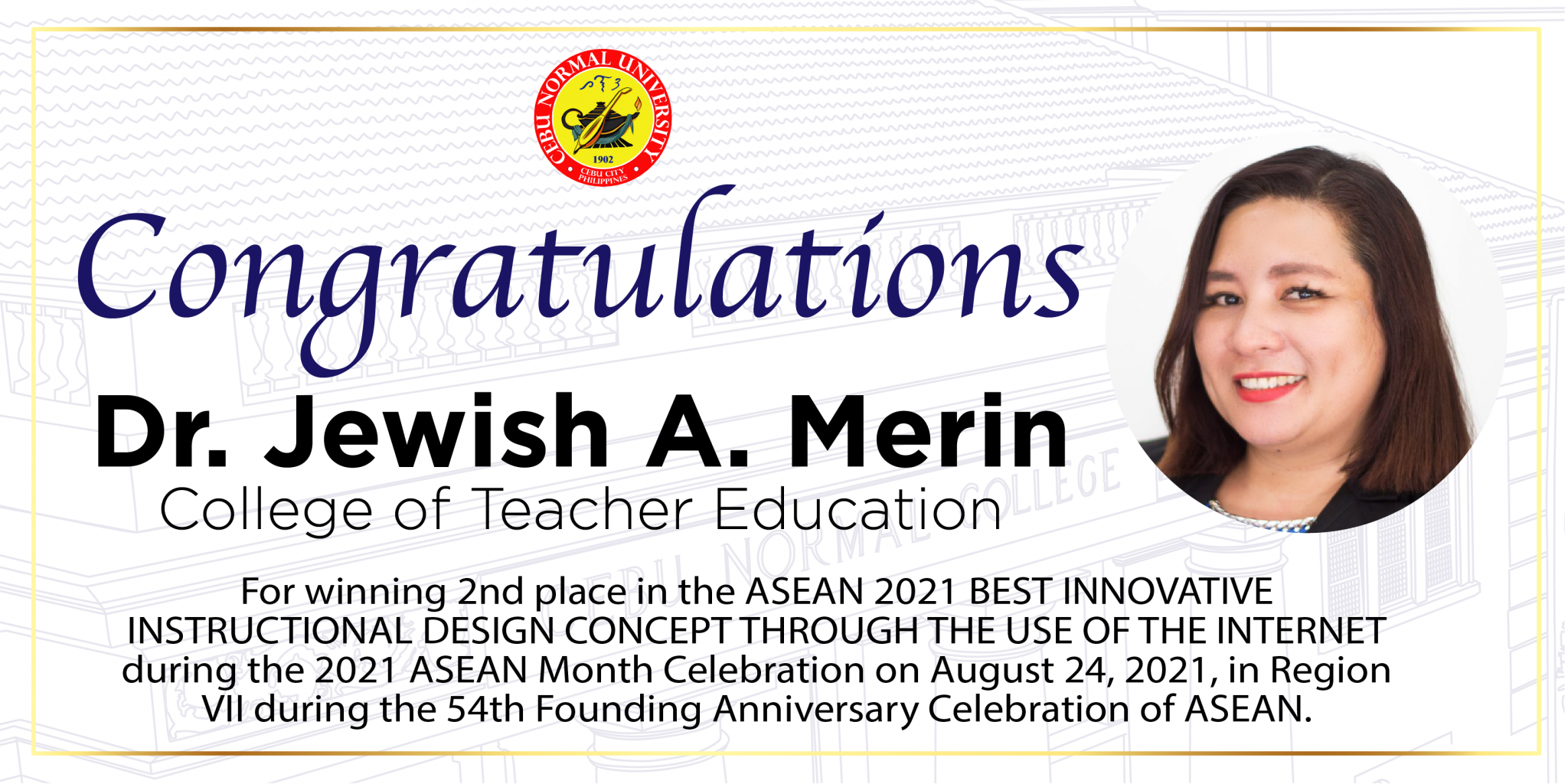 CONGRATULATIONS-21 | Cebu Normal University