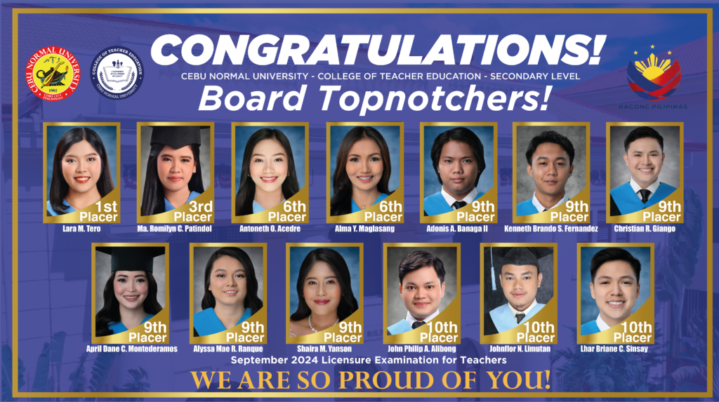 CTE TOPNOTCHER TEMPLATE 2024 FINAL-04 | Cebu Normal University